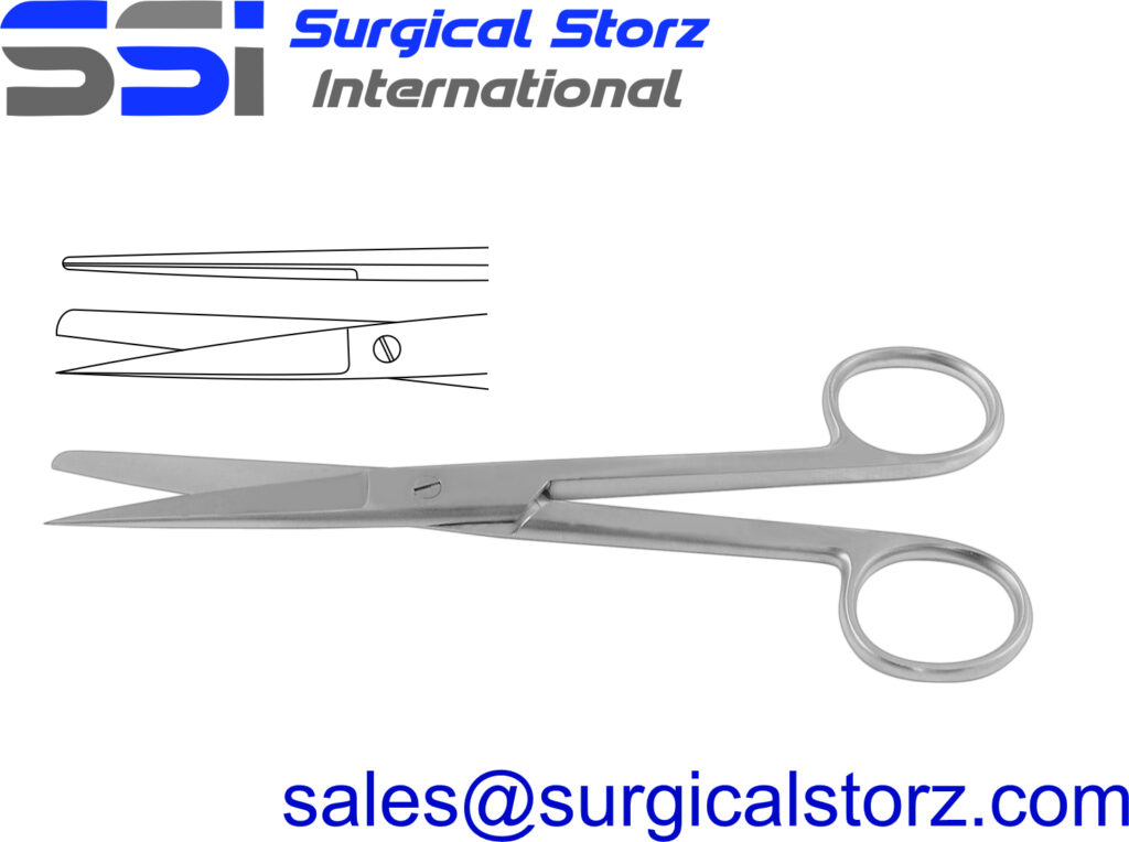 Operating Scissors Straight, Sharp/Blunt 18.5 cm (7 ¼”) - Surgical ...